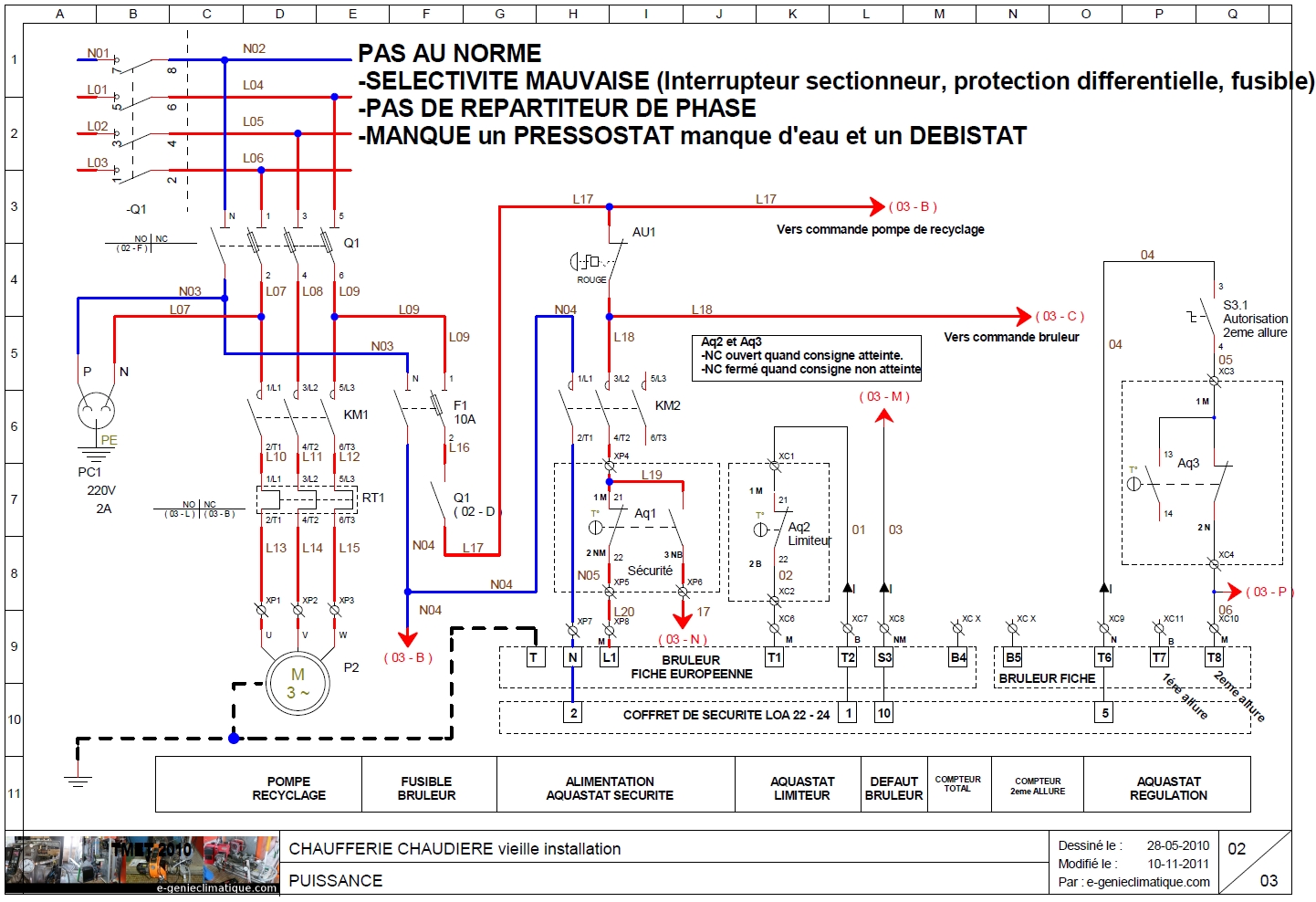 Schema electrique four industriel Schema electrique four industriel